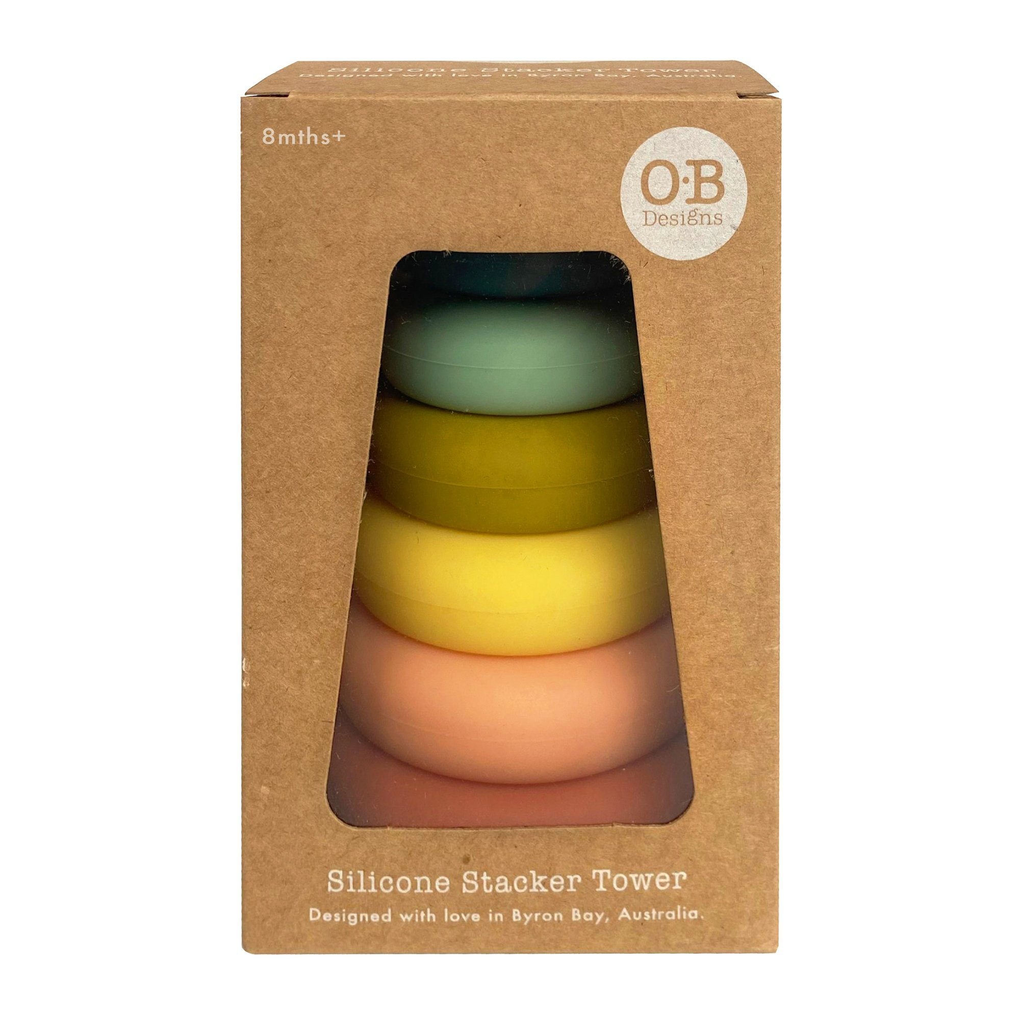 Silicone Stacker Tower | Blueberry | Eco-Friendly | O.B. Designs – OB AUS