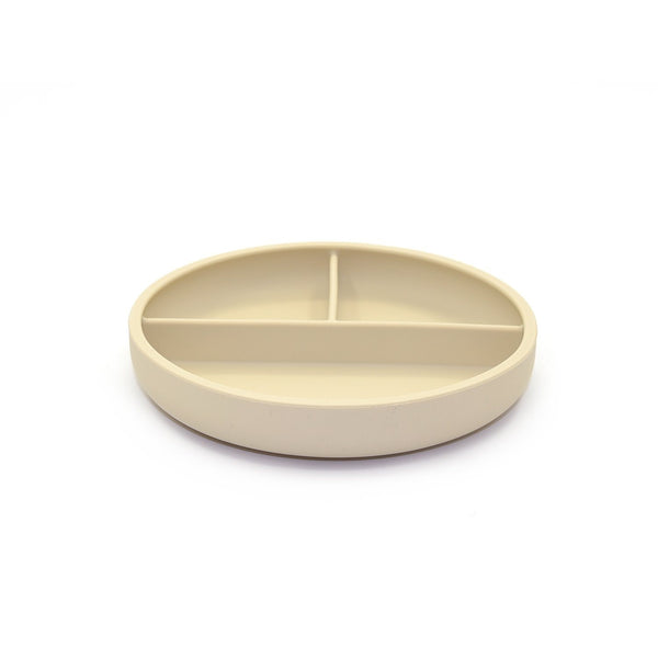 Suction Divider Plate & Spoon Set | Coconut – OB AUS