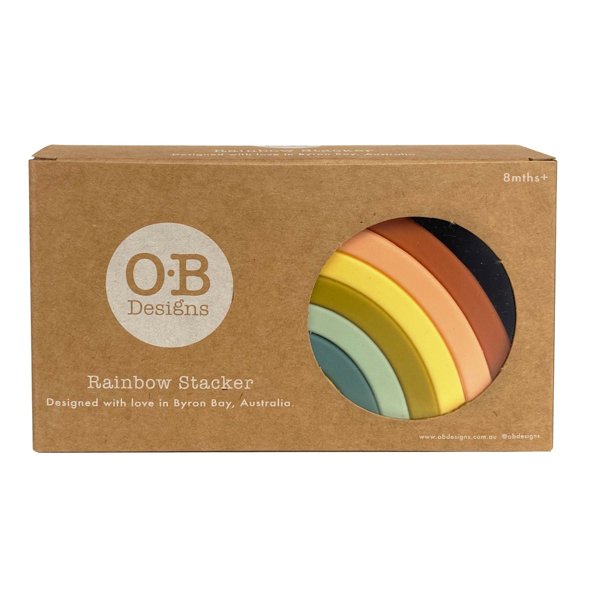 Silicone Rainbow Stacker | Cherry | Eco-Friendly | O.B. Designs – OB AUS